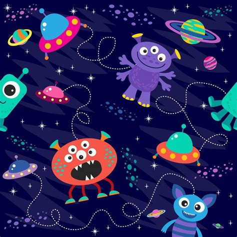 Alien Pattern Vector Art Icons And Graphics For Free Download