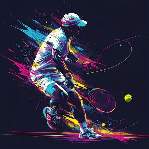 Illustrated Colorful Sport Scenes Midjourney Prompt Promptbase