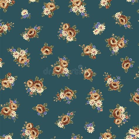 A Collection Of Rose Materials Ideal For Textile Design Stock Illustration Illustration Of