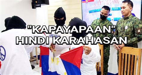 Special Report Apat Na Miyembro Ng Cpp Npa Ndf Sumuko Sa Kasagsagan