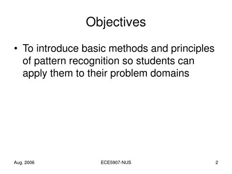 PPT - Lecture 1 Introduction to Pattern Recognition PowerPoint Presentation - ID:9710492
