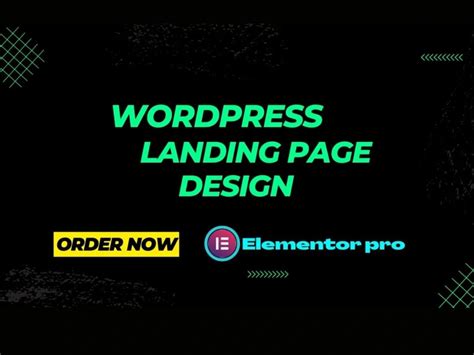to create wordpress website design and landing pages using elementor