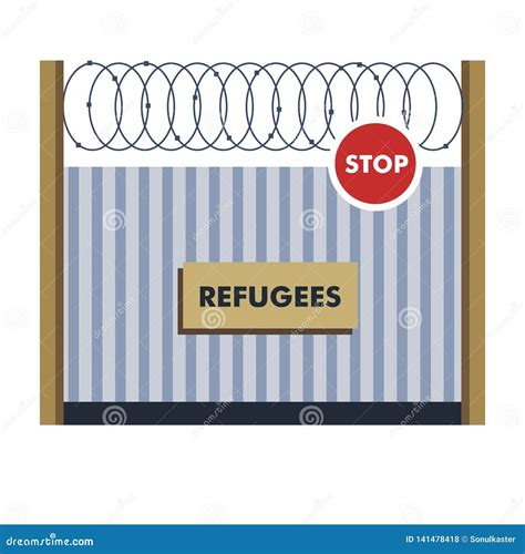 Illegal Migration Vector Illustration 61604464