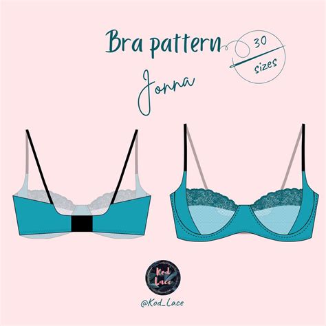 Underwire Bra Pattern Plus Size Bra Pattern Pdf Lingerie Pattern Etsy