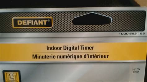 Defiant Timer Switch Wiring