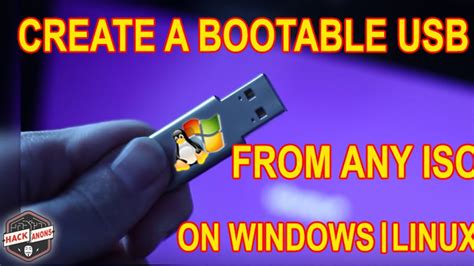 How To Create Bootable Usb Drive From Any Iso On Windows Linux Youtube