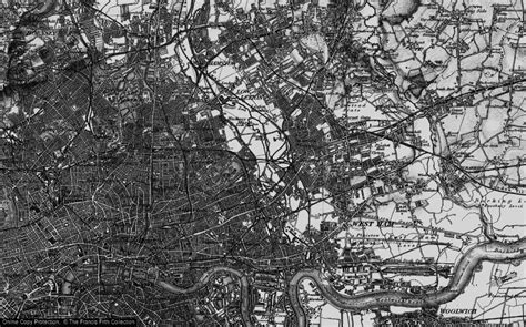 Historic Ordnance Survey Map Of Hackney Wick 1896