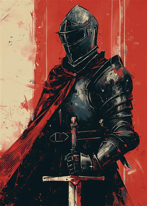 Medieval Knight Art Drawing