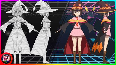 Pack Megumin Konosuba 3d Model Blender 3d Model Rigged Cgtrader