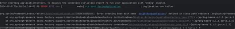 Application Run Failed Rspringboot