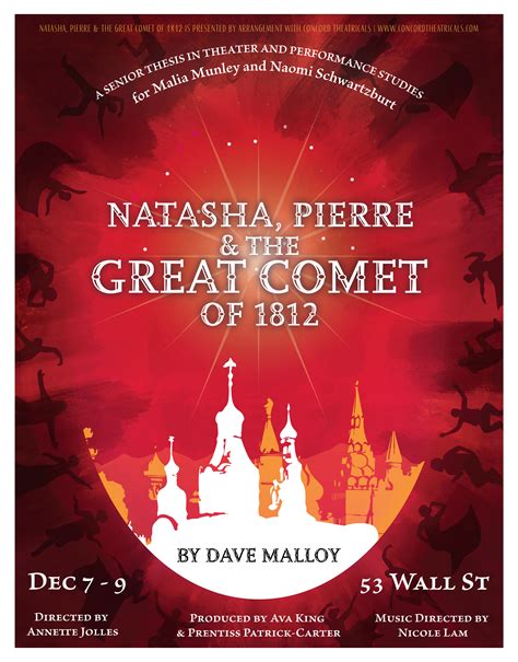 Natasha Pierre And The Great Comet Of 1812 Yale College Arts