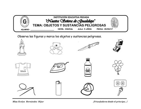 Objetos Peligrosos Para Niños De 5 Años — Educación Preescolar Xqbk