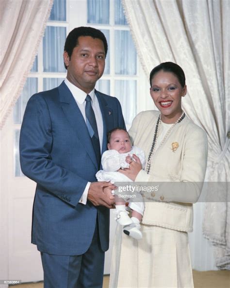 Portrait Of Haitian President Jean Claude Duvalier And His Wife