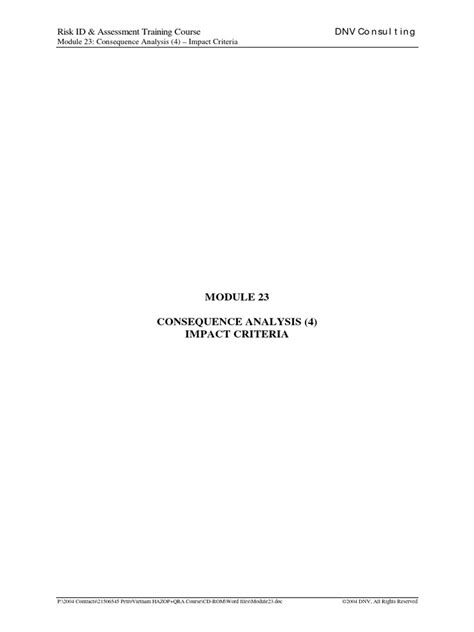 Module23 Consequence Analysis Impact Criteria Pdf Fires Smoke