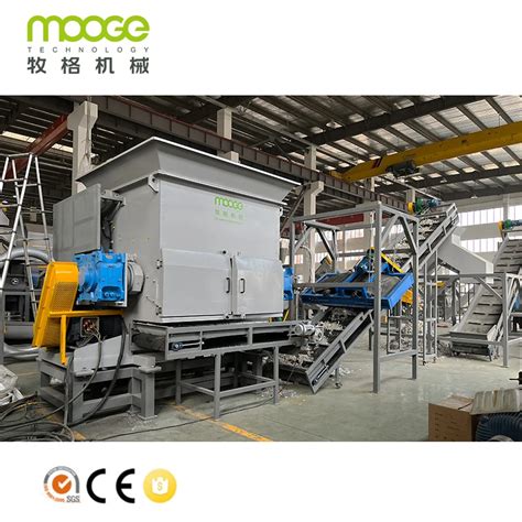 With Single Shaft Design Pe Ldpe Film Plastic Crushing Shredder Machine