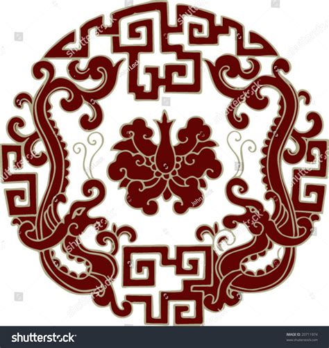 Vector Traditional Chinese Classical Pattern Decoration Stock Vector