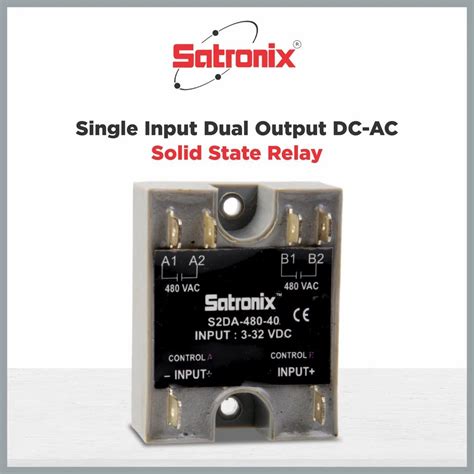 Satronix Single Input Dual Output Solid State Relays At Best Price In Pune