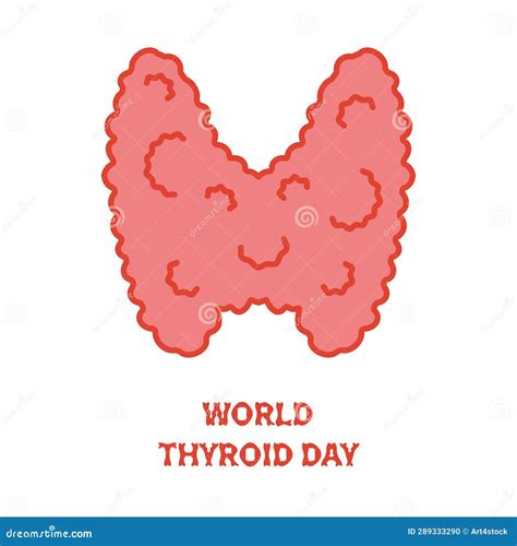 World Thyroid Day Awareness Poster Of Thyroid Gland Stock Vector Illustration Of Symptom