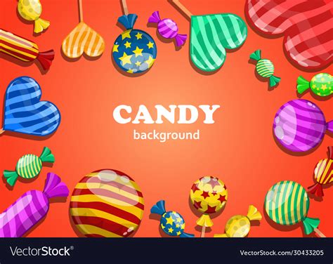 Candy Background Royalty Free Vector Image Vectorstock