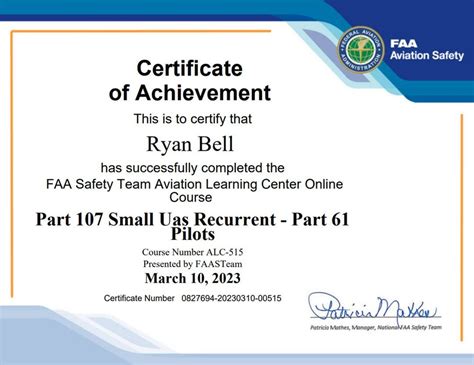 Ryan Bell On Linkedin 100 On My Part 107 Recurrent Uas Exam Commercial Drone License Permits