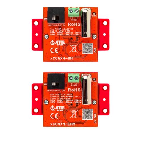 Atte Xcoax4 Set Zestaw Aktywnych Konwerterów Do Transmisji Ethernet