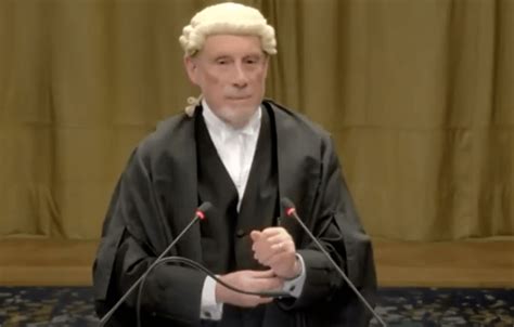 Israel Presents Its Case To The Icj Prof Malcolm Shaw Kc Middle East