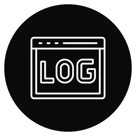 Premium Vector Log Icon Vector Image Can Be Used For Computer Science