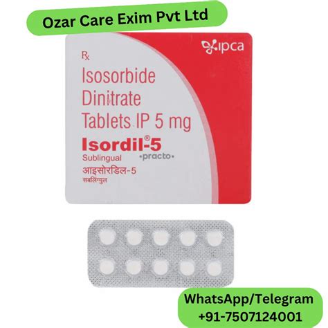 Isosorbide Dinitrate Tablet Isordil Latest Price Manufacturers