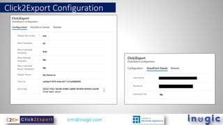 Click Export Export Attach Dynamics Reports PPT