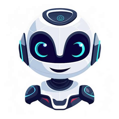 A Friendly Looking Ai Agent As A Logo White Background Style Raw Job Id