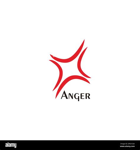 Anger Symbol Simple Logo Vector Stock Vector Image And Art Alamy