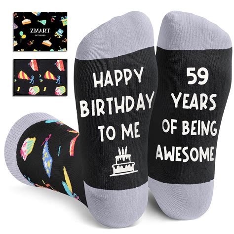 59th Birthday T Ideas For Men Women Socks For 59 Year Old Middle