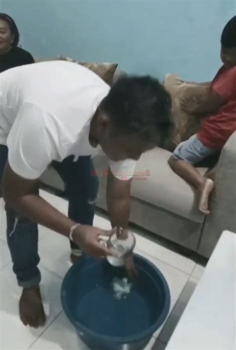 7 Portraits Of Denny Caknan Drinking Used Foot Washing Water From His