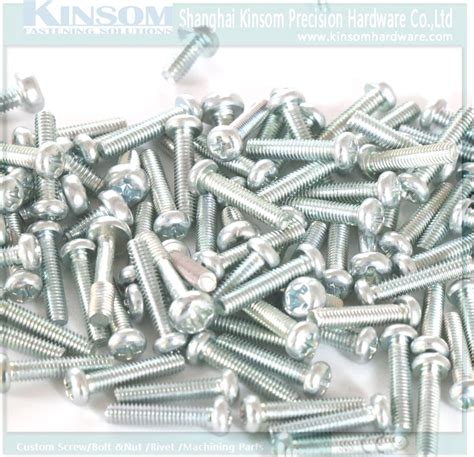 Tiny Small Machine Screws With M25 M3 26 Zinc Coating Steel