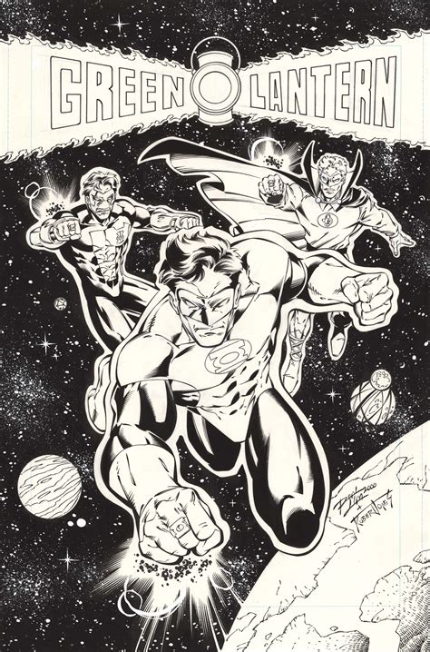 Green Lanterns Illustration Ron Lim Comic Art Sale
