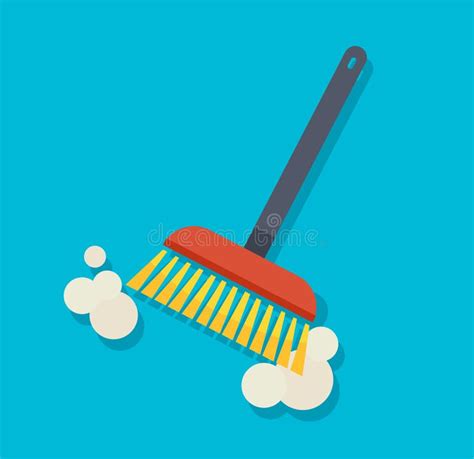 Cleaning Broom Vector Illustration Stock Vector Illustration Of
