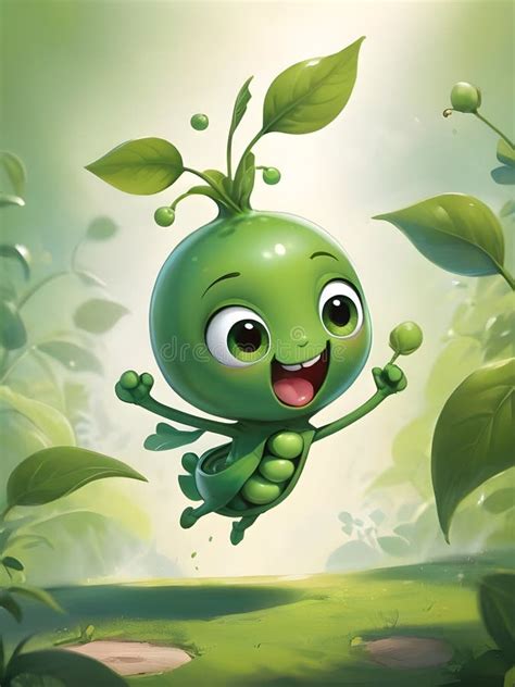Peppy Pea Character Stock Illustration Illustration Of Character