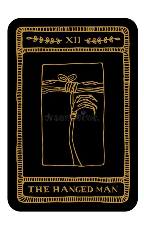 Hanged Man Arcana Tarot Card Stock Illustrations 31 Hanged Man Arcana