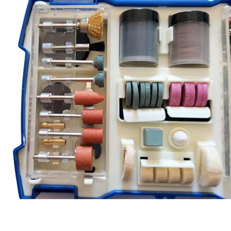 Kit Acessórios Para Mini Retifica Esmeril Com 145 Peças Guias Massari