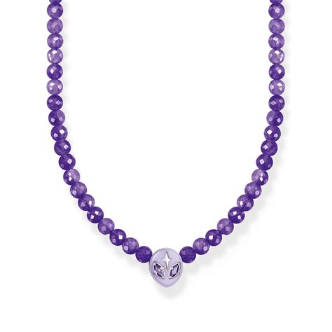 Thomas Sabo Alien Bead Necklace Silver Watchshop