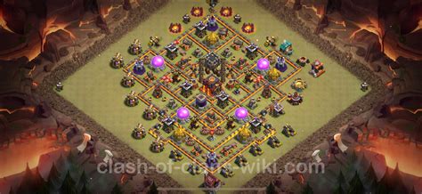 Best Max Levels War Base Th10 With Link Hybrid 2025 Town Hall Level