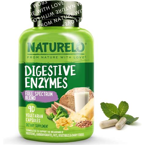 Full Spectrum Digestive Enzymes 90 Capsules Naturelo