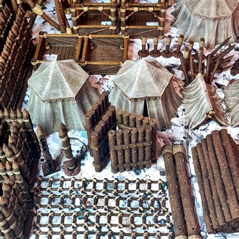 3d Printable Commercial License Medieval Military Camp Stl By Dani Amengual