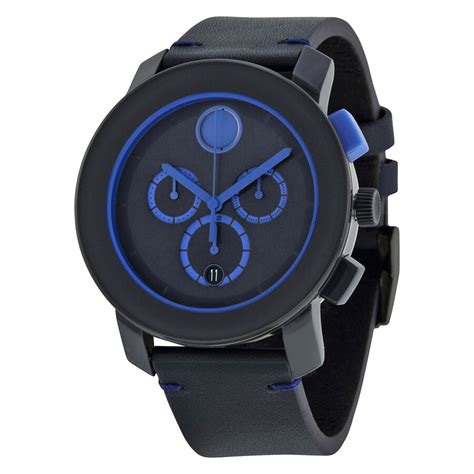Movado Bold Chronograph Blue Dial Mens Watch 3600349 845960096706