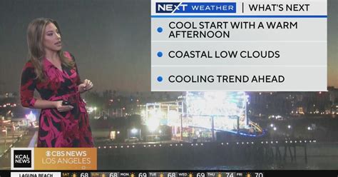 Alex Bistons Weather Forecast Nov 4 Cbs Los Angeles