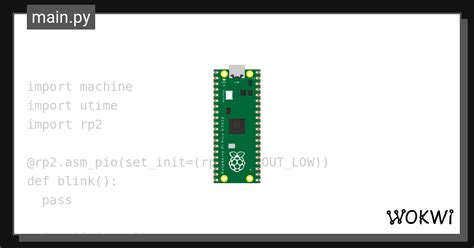 Pi Pico Pio Wokwi Esp32 Stm32 Arduino Simulator