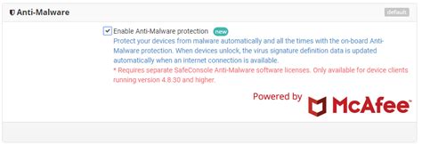 Mcafee Anti Malware Integration Datalocker Support
