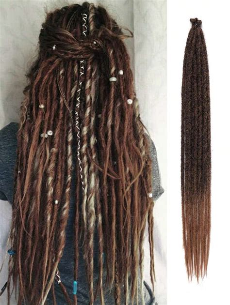 Synthetic Dreadlock Extensions Hippie Single Ended Dreads Loc