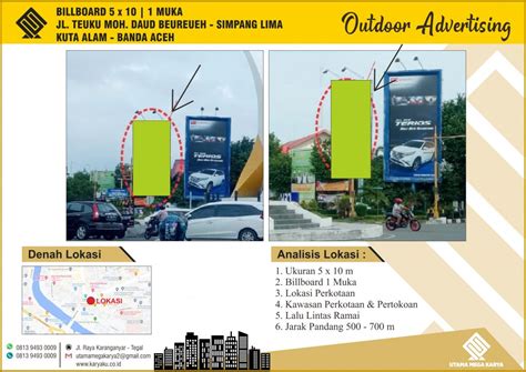 Sewa Titik Billboard Dan Baliho Di Aceh Jl Teuku Moh Daud Beureueh Simpang Lima Kuta Alam