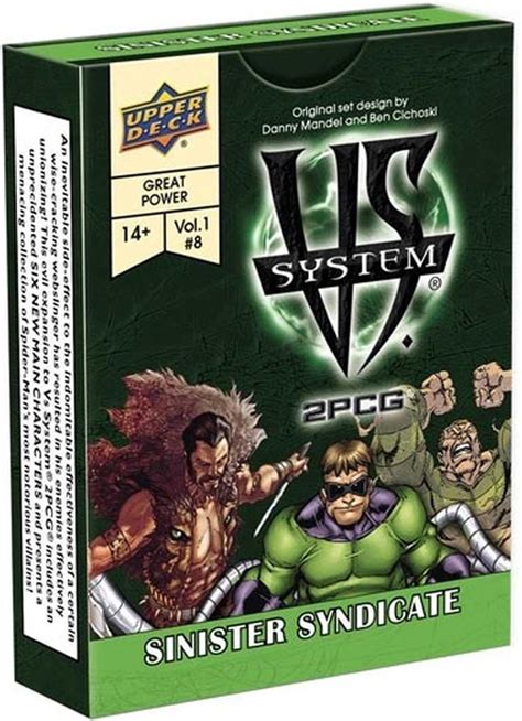 Marvel Vs System Trading Card Game 2pcg Sinister Syndicate Upper Deck